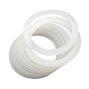 Platinum Silicone Sealing Rings Gaskets for Leak Proof Mason Jar Lids (10 Pack, Wide Mouth)