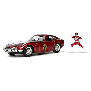 JADA TOYS, INC 1967 Toyota 2000GT W/RED Ranger Nano FIG 1/32 Vehicle