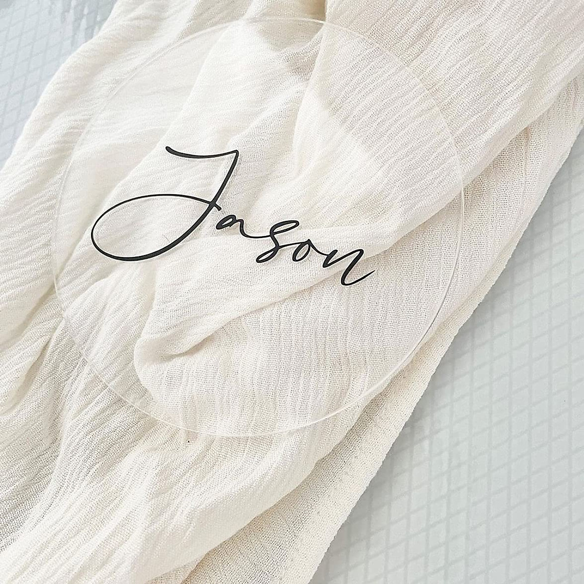 20 Pieces Clear Circle Acrylic Sheet 4 Inch Acrylic Plexiglass Disc Transparent Round Acrylic Sign for Milestone Markers, Name Cards, Cricut Cutting and Engraving, Painting and DIY Projects