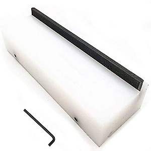 Jiayouy Guitar Fret File Edge Sanding Leveling File Luthier Tool White 90 Degree Fret Bevel - 7.1" x 1.5"