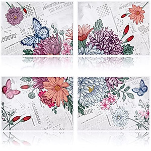 Rub on Transfers for Furniture Vintage Flower Plant Stickers DIY Rub on Decals for Wood Fabric Crafts Scrapbooking Journaling Planners Home Office Decorations, 31.5 x 22 Inch (Vintage Style)