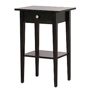 Glory Furniture Dalton , Silver Champagne Nightstand, SIDE TABLE, 28" H x 14" W x 18" D,