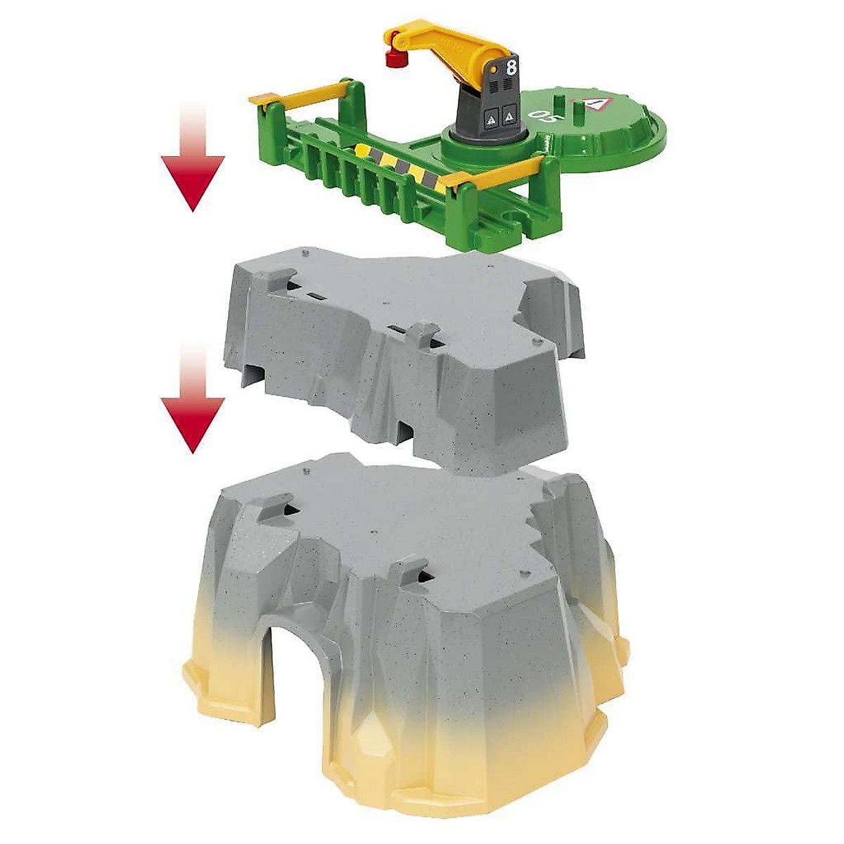 BRIO World 36010 Cargo Mountain Set | 49 Piece Wooden Train Set Toy for Kids Age 3 & Up | Dynamic Play Experience | FSC-Certified Materials | Great Addition to Existing Train Sets