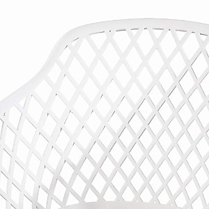 Christopher Knight Home Richard Outdoor Modern Dining Chair (Set of 2), White