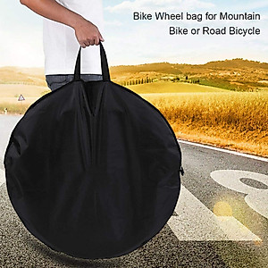 Keenso 27.5 Inch/29 Inch Cycling Double Wheel Bag Wheel Carrying Package Bags Bike Wheels Accessories (for 27.5in Wheel)