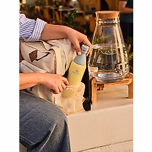 Stanley All Day Slim Bottle 20 oz | Leakproof Twist on Lid | Slim Design for Travel and Gym | Insulated Stainless Steel Water Bottle | BPA-Free | Azure