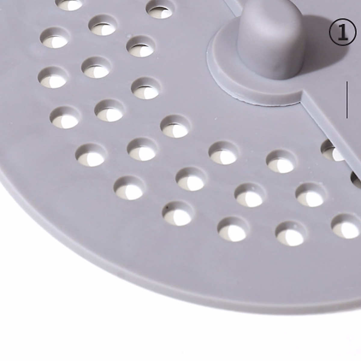 Hair Drain Catcher, Square Drain Cover for Shower TPR Sink Drain Strainer Hair Stopper with Suction Cup, Easy to Install Suit for Bathroom, Bathtub, Kitchen