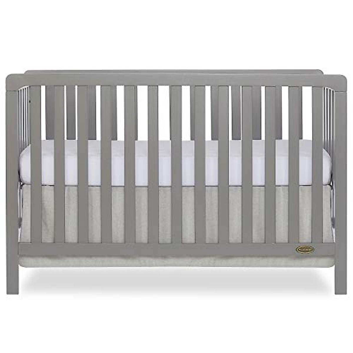 Dream On Me Ridgefield 5-in-1 Convertible Crib in Storm Grey, Greenguard Gold Certified