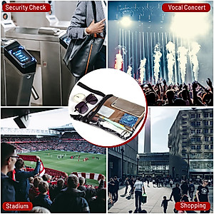 NymphFable Clear Stadium Bag with Inner Pocket and Adjustable Straps Transparent Concert Purse Tote Bag