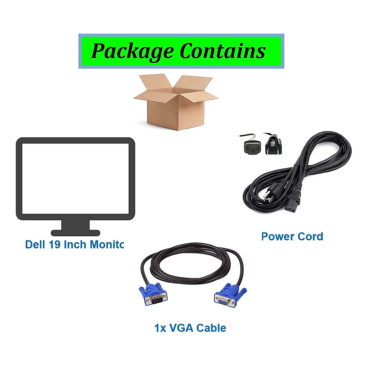 Dell 1907FPT LED Backlit |1280 x 1024 | 19 Inch Monitor, VGA and DVI Ports, 16.7 Million Colors, Horizontal and Vertical Viewing 130/140, Response Time 8ms (Renewed)