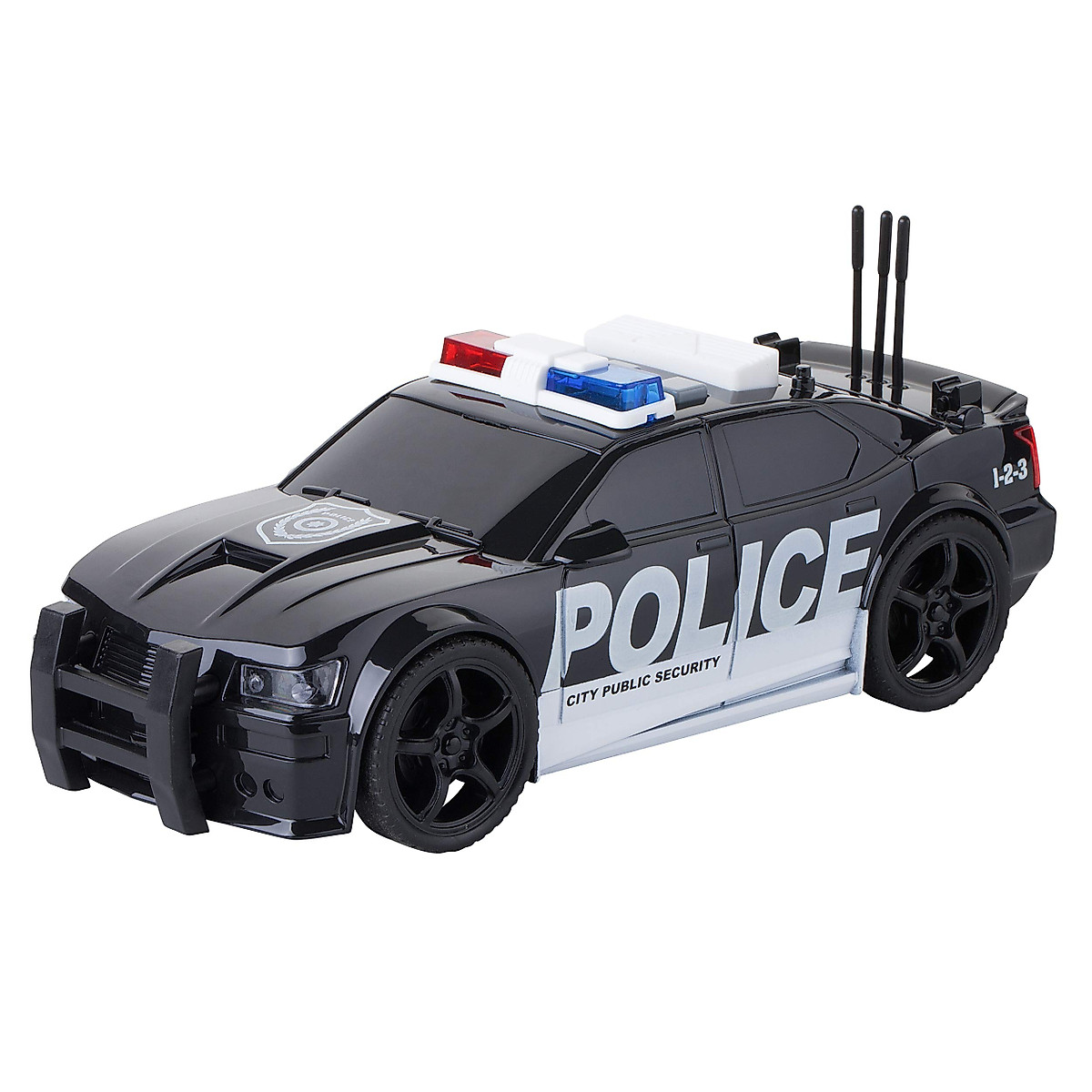 Dazmers Friction Powered City Hero Play Set Including Fire Engine Truck, Ambulance, Police Car for Kids, Boys and Girls - 3-Pack Emergency Vehicles with Light and Sound