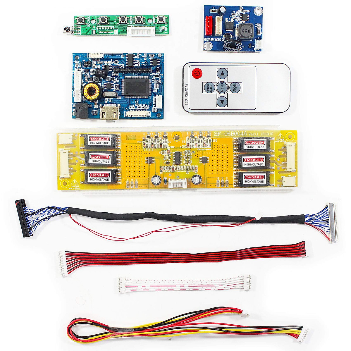 HD-MI Input LCD Controller Board for LM201U05 20.1" 1600x1200 6CCFL 30Pins LCD Panel