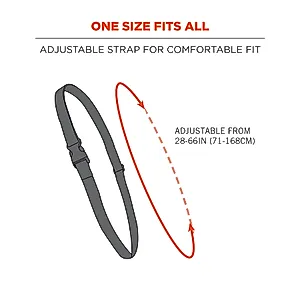 Ergodyne Squids 3134 Barcode Scanner Harness, Sling Style, Tethering Lanyard for Bar Code Scanners , Black