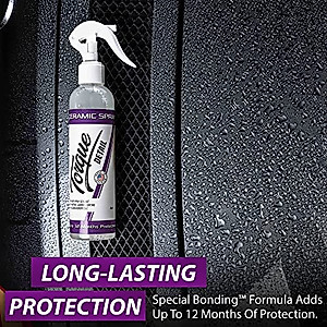 Torque Detail Ceramic Spray - Easy to Apply, Ceramic Coating Spray - Proprietary Silica Formula (Nano SiO2) Seals & Shields Car’s Clear Coat - Hydrophobic Protection & High-Gloss Shine (8 oz)