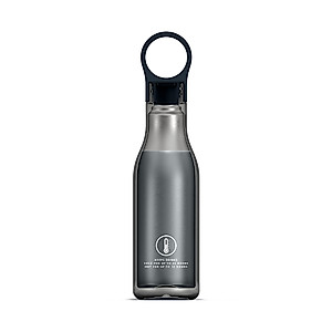 Joseph Joseph Loop™ Vacuum Insulated Water Bottle 500 ml (17 fl. oz) - Brushed/Anthracite