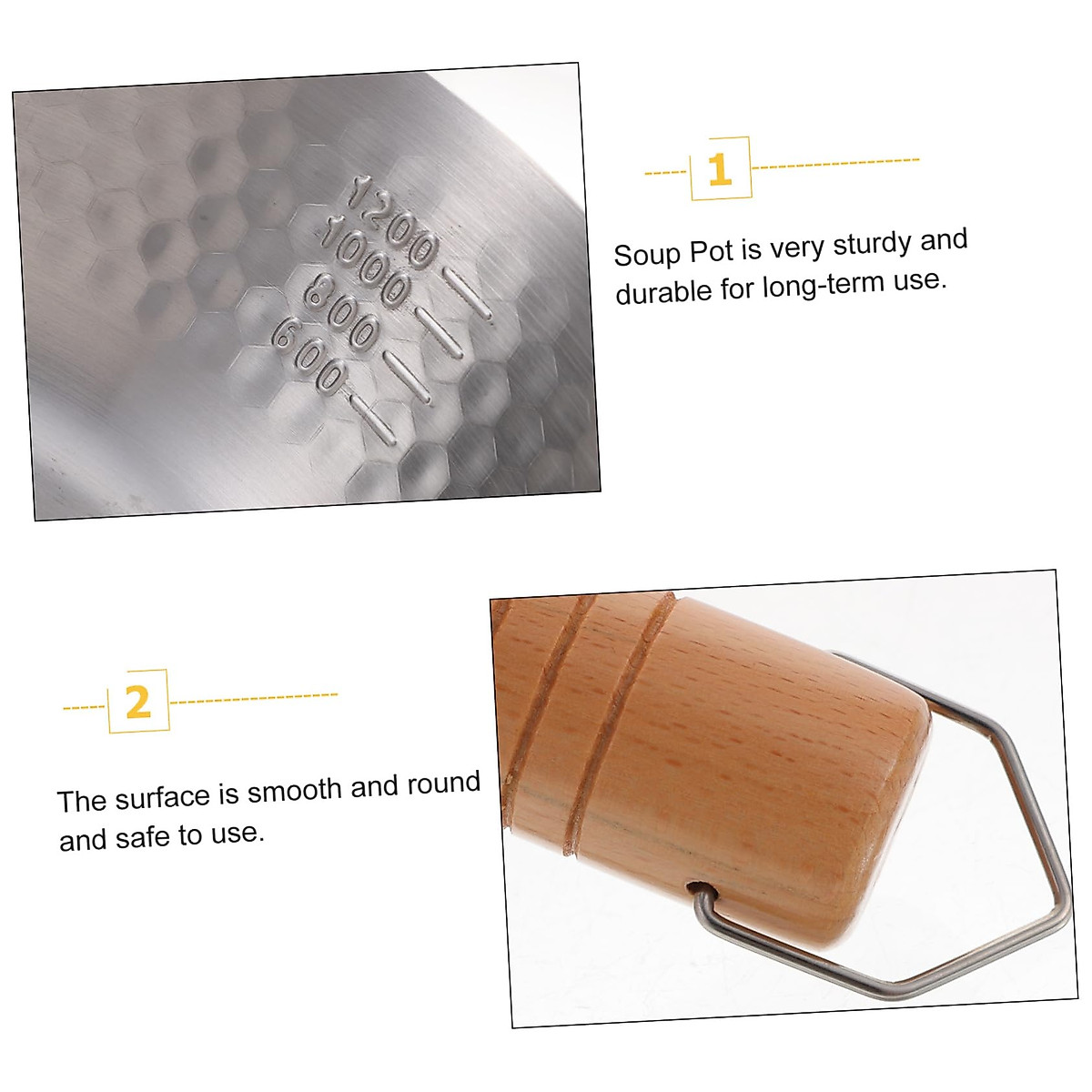 SHOWERORO Stainless Steel Snow Pan Metal Sauce Pan Japanese Pot Ramen Cooker Japanese Saucepan Yukihira Saucepan Stainless Steel Yukihira Pan Nonstick Sauce Pan Milk Non Stick Pan Baby Wood