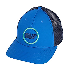 vineyard vines Adult Performance Trucker Hat Cap Adjustable Snapback One Size (Regatta)