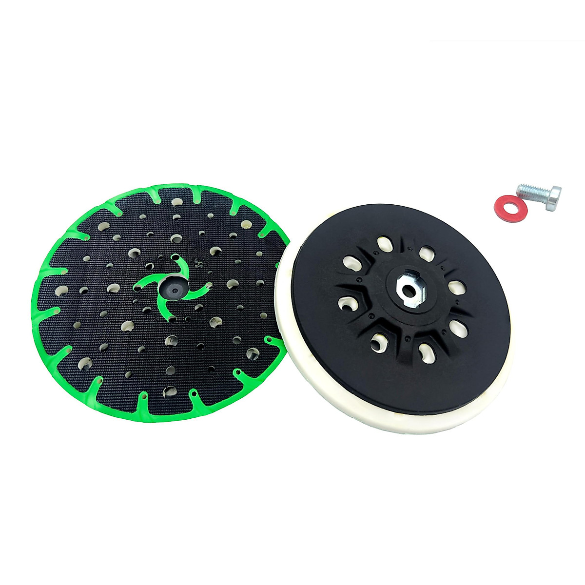 Upgraded 202460 6-Inch Hard Back-up Sanding Pad Compatible with ETS 150/3 EQ, ETS EC 150/5 EQ, ETS 150/3 EQ, ETS 150/5 EQ Sander, 17/48-Hole Disc, 1Pack