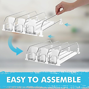 BingoHive Automatic Soda Can Organizer for Refrigerator Can Dispenser for Beer Soda Seltzer Drink Pop Can Holder Self-Pushing Drink Organizer for Fridge Storage 12 cans of 11.15oz 12oz 16oz 16.9oz