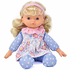 Gift Boutique Soft Baby Doll, 12 Inch Girl Doll with Blond Hair, My First Doll for Infants, Toddlers, Girls and Boys