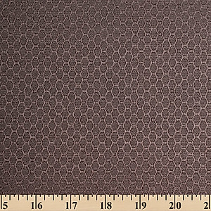 Ottertex 300D Solution Dyed PU Waterproof Hexagon Grid Ripstop Fabric - 60/61" by The Yard (Brown)