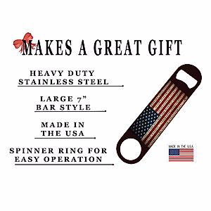 USA Flag Pledge of Allegiance Speed Bottle Opener Heavy Duty Gift Patriotic United State Of America US