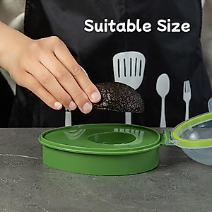 Nicerice Avocado Saver,Avocado Keeper,Avocado Saver for Fridge,Avocado Fresh Keeper,Portable and Reusable Avocado Storage, Avocado Crisper, Keep Your Avocados Fresh for Days (1)