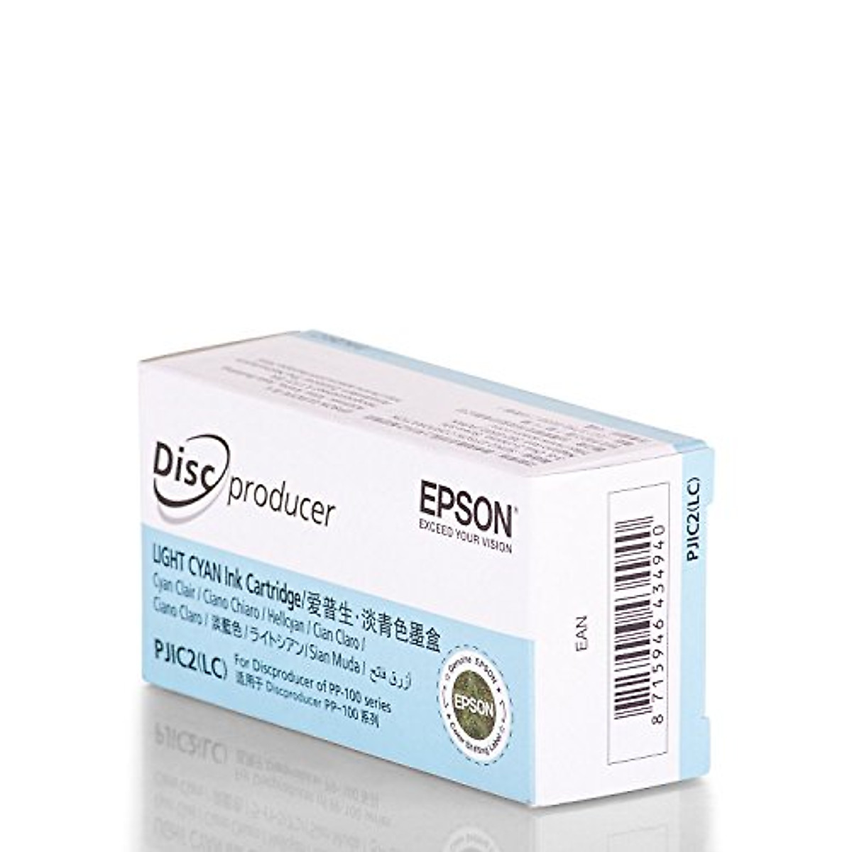 Epson Pji-C2lc (C13s020448) Standard Yield Ink Cartridge (Light Cyan) in Retail Packaging