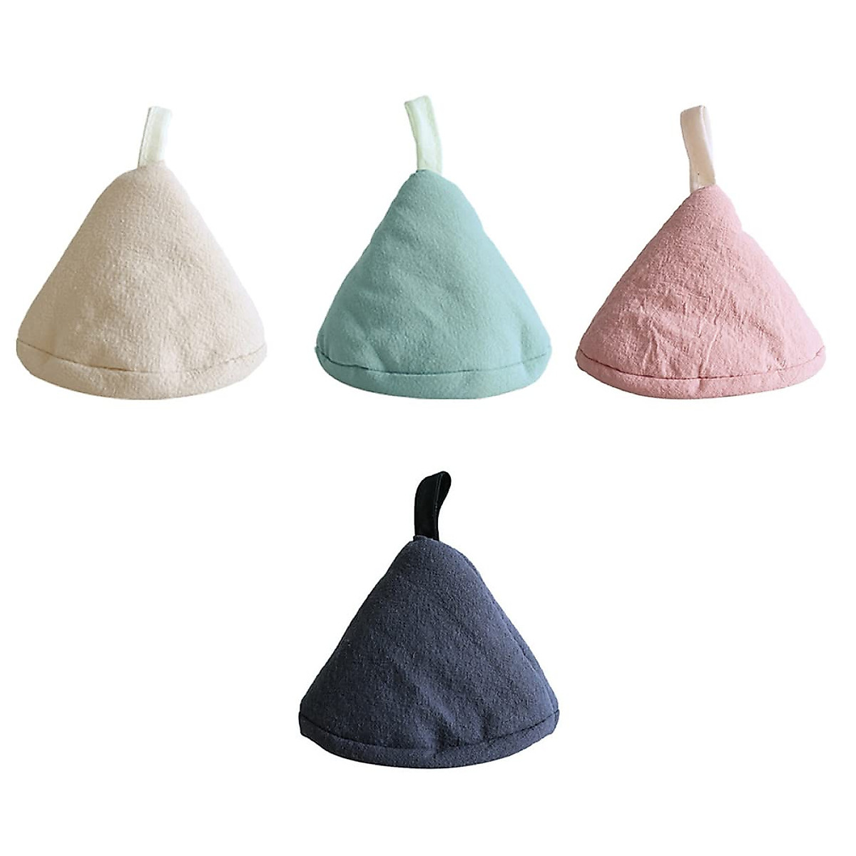 Cabilock 8 Pcs Plain Fabric Pot Cap Pot Handle Sleeve Triangle Pan Knob Cover Pot Handle Holder Cookware Handle Pot Knob Cover Cotton Pan Handle Pot Side Handle Cover Cloth Barbecue Collet