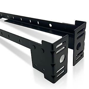 iuhome Bed Frame Footboard Extension Brackets Set Attachment Kit,Universal Bolt-on Footboard Extension Brackets Will Fit Most Twin, Full, Queen and King Bed Frames