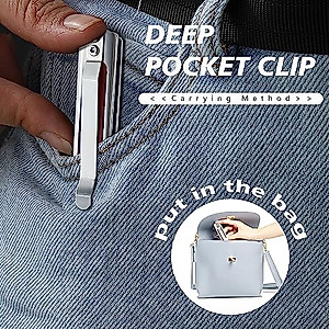 ohmonlyhoo Pocket Knife for Men, 3.5 inch Folding Knife with Pocket Clip,Rosewood Handle Tanto Knife, Great Gift For Men and Women