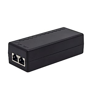 ThePoEstore 30W Gigabit PoE+ Injector,10/100/1000Mbps,PoE Injector Ethernet Adapter，Shielded RJ-45，IEEE 802.3af/at Compliant, up to 100 Meters (328 Feet), Plug & Play