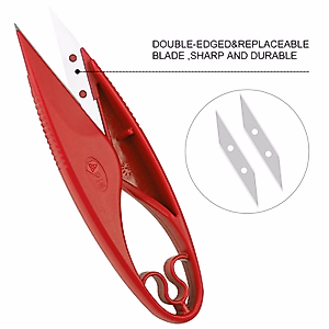 Sewing Seam Ripper Tool,High Quality Stitch Remover and Thread Cutter with 2Big+2Small Seam Rippers,1 Pack Thread Snips,1Pack 5”Scissor