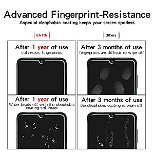 KATIN [2-Pack] Tempered Glass For Samsung Galaxy A12 Screen Protector Anti Scratch, Bubble Free, 9H Hardness, Easy to Install, Case Friendly