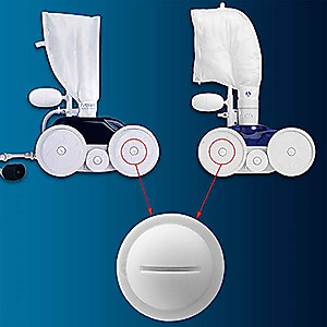 BAIRONG 6pcs Plastic Wheel Screws Replacement for Polaris Pool Cleaner 180/280 and 6pcs Washers Pool Cleaner Replacement Parts C55 C-55, White