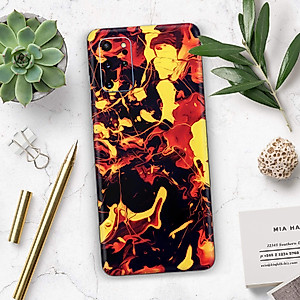 DesignSkinz Blurred Abstract Flow V7 Protective Vinyl Decal Wrap Skin Cover Compatible with The Samsung Galaxy S20 (Screen Trim & Back Glass Skin)