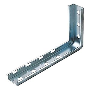 Quest Manufacturing Cable Tray L Wall Bracket, 8", Zinc (CT0025-08-03)