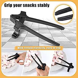 Hysagtek Upgraded Finger Chopsticks for Gamers with Box, Finger Chip Chopsticks, Snacking Chopsticks, Gamer Chopsticks, Gaming Chopsticks, Snack Chopsticks for Hands, Snack Grabber (Black, 3 Pack)