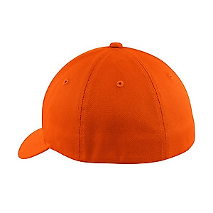 Joe's USA Flexfit Baseball Caps in 12 Colors - Size S/M - Orange