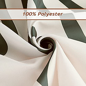 Bonhause Abstract Boho Leaf Shower Curtain Mid Century Modern Minimalist Art Decorative Bath Curtain 72 x 72 Inch Polyester Fabric Waterproof Bathroom Curtain with 12 Hooks