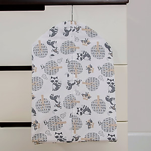 Bedtime Originals Little Rascals Forest Animals Diaper Stacker, White/Gray