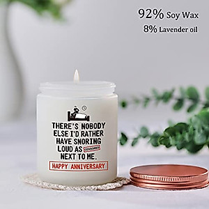 Anniversary Funny Gifts for Her Him- Anniversary Wedding Gift for Wife Husband Girlfriend Boyfriend, Humorous 1 2 3 4 Years Anniversary Candle Gifts, Lavender Scented