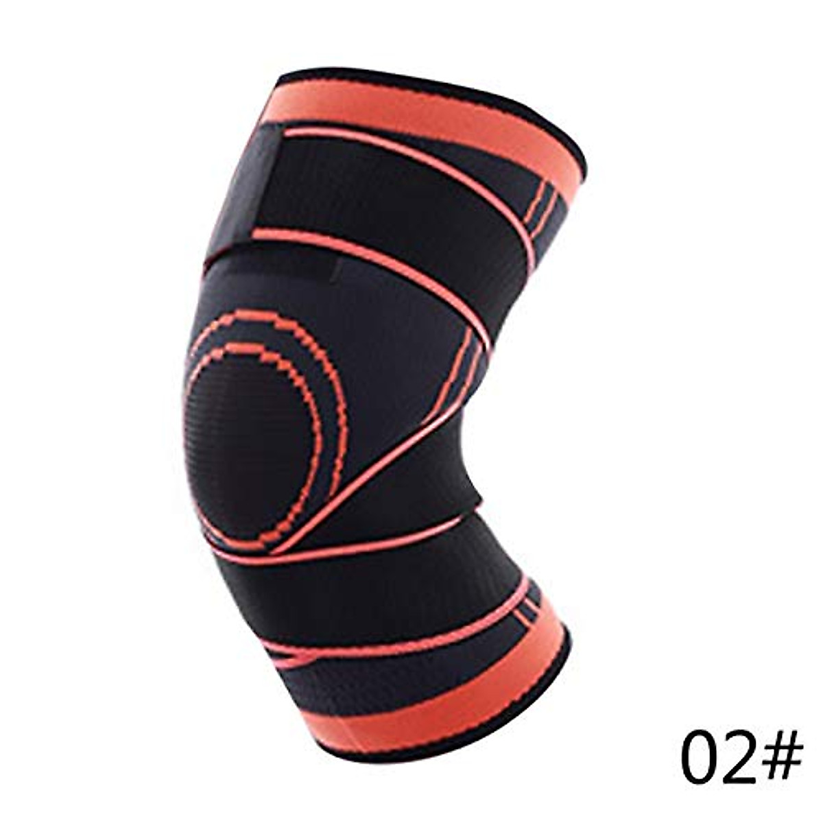 YCSM 1 Piece Set of Knee Support Protector, Compression Elastic Support Belt, Sports Knee Pads, for Running, Basketball and Volleyball (Color : Orange 1PC Strap, Size : XL)