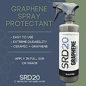 SRD20 Graphene Ceramic Spray Coating Protectant is a Long Lasting, Easy-to-Use Hybrid Wax for Boats. Graphene Added to Ceramic Spray Wax is a Convenient, Must-Have Marine Wax.
