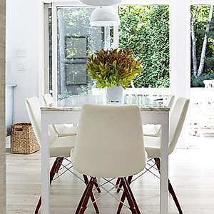 Nahuaa 4PCS Artificial Flowers for Outdoors Fake Spring Flowers Faux Plastic Shrubs Indoor Outside Table Centerpieces Arrangements Home Kitchen Office Windowsill Summer Fall Decorations