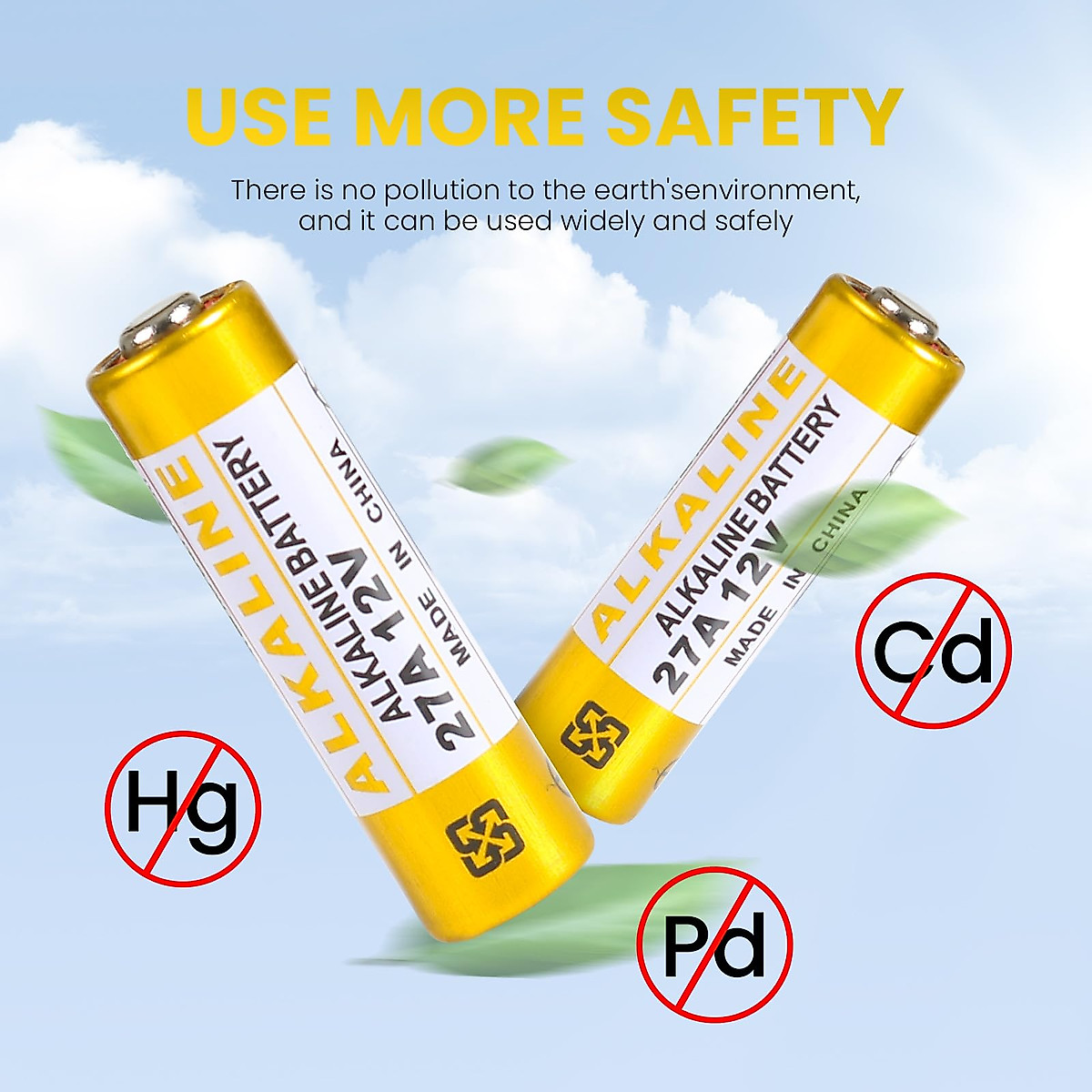 Super Power A27 27A MN27 MN27BPK GP27A L828 Battery 12V Alkaline Battery (50 Batteries)