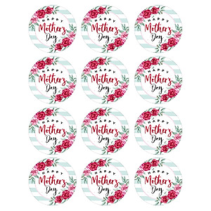SICOHOME Happy Mothers Day Stickers - 36PCS 1.5" Happy Mothers Day Tags Envelope Seals Stickers Gift Tag Stickers for Boxes Cards Gifts Bags Party Favors Decorations