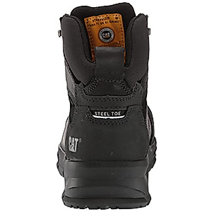 Caterpillar Men's Accomplice Steel Toe Waterproof Construction Boot, Black, 10.5