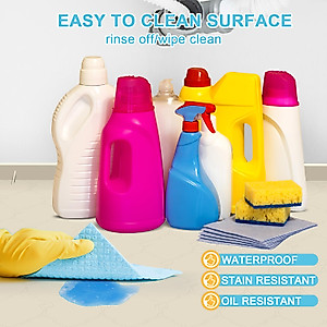 WowDay Under Sink Mat, 34”x22” Silicone Under Sink Mats for Kitchen Waterproof, Thick Under Sink Liner with Drain Hole, Bathroom Under Sink Tray, Undersink Mat Cabinet Protector for Leaks Spills