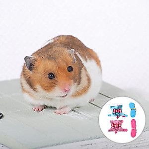 ULTECHNOVO 2 Sets of Guinea Pig Harness and Leash Rabbit Kitten Harness Cat Leash Bunny Running Walking Jogging Harness Leash for Ferret and Small Pet S Blue Pink